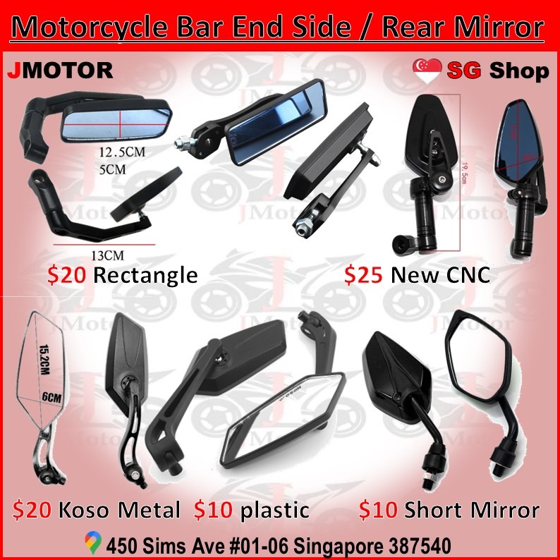 motorcycle universal side mirror xmax aerox nmax adv fz r15 spark ...