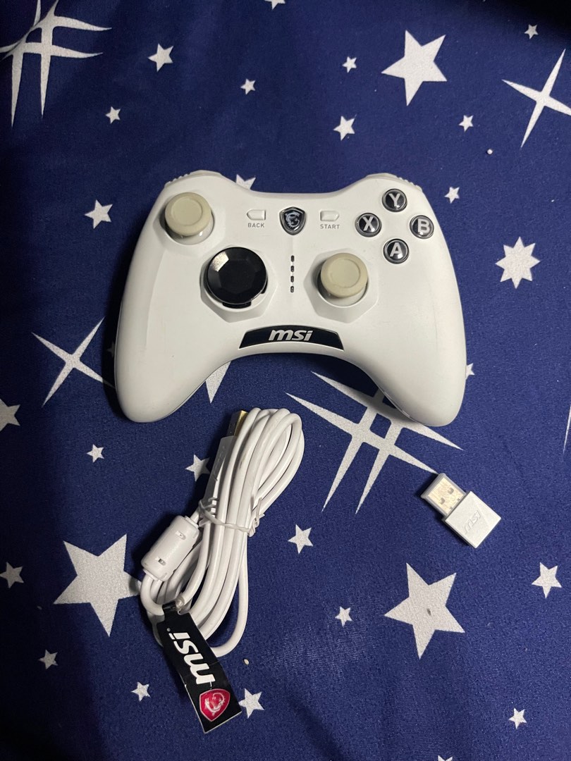 MSI Force GC30 V2 Wireless Controller (White), Video Gaming, Gaming ...