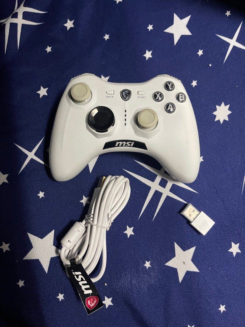 MSI Force GC30 V2 Wireless Controller (White), Video Gaming, Gaming ...