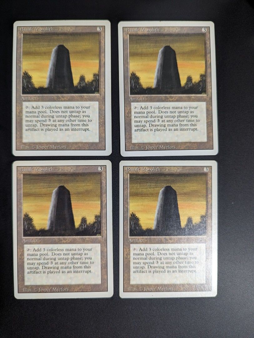MTG: Basalt Monolith (Revised Edition), Hobbies & Toys, Toys & Games on ...