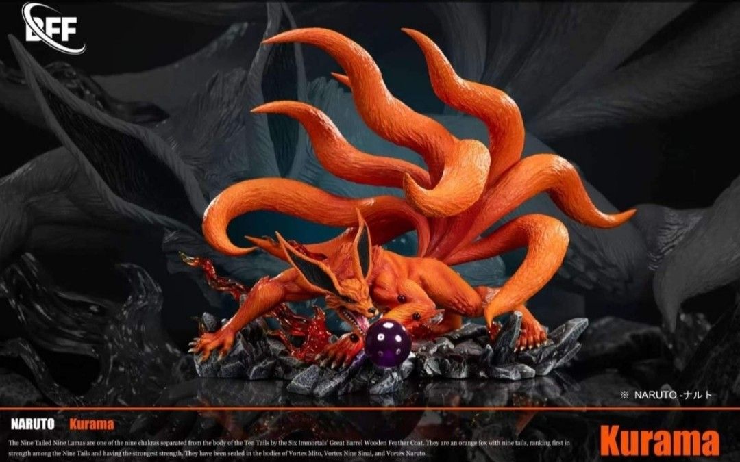 Naruto Resin Statue Gamabunta and Kurama, Hobbies & Toys, Toys & Games ...