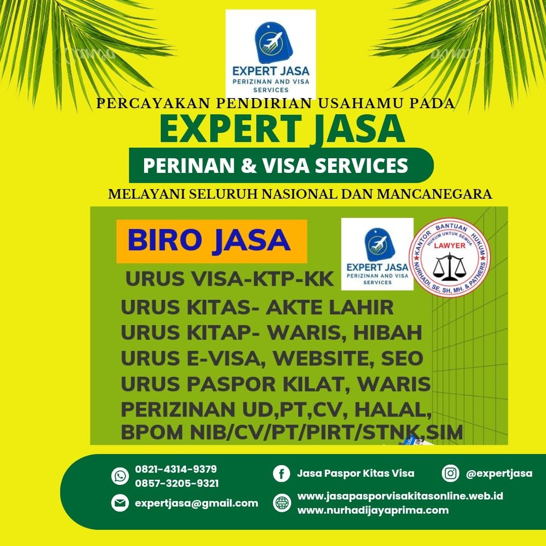 Nib pirt halal npwp paspor visa kitas kilat indonesia, Jasa, Lainnya di Carousell