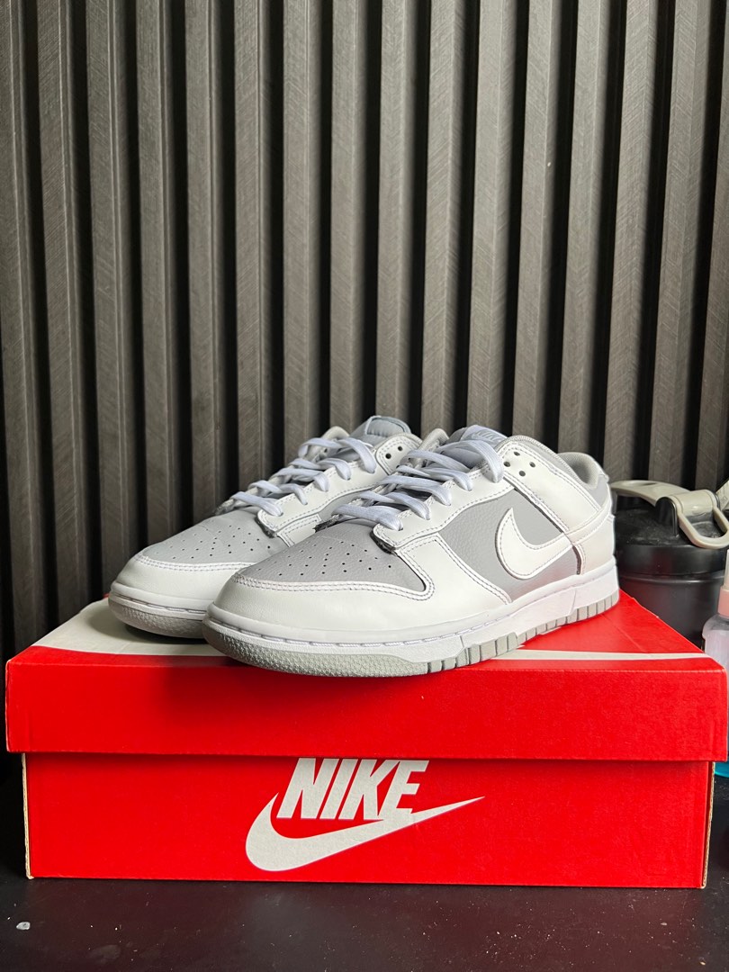 Nike dunk low retro white/grey, Men's Fashion, Footwear, Sneakers on ...