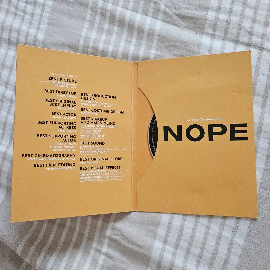 Nope RARE FYC DVD Screener, Hobbies & Toys, Music & Media, CDs & DVDs ...