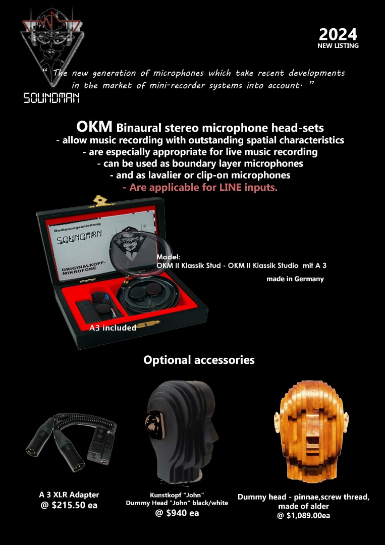 OKM II Klassik Studio with A 3 Binaural microphones , Hobbies & Toys ...
