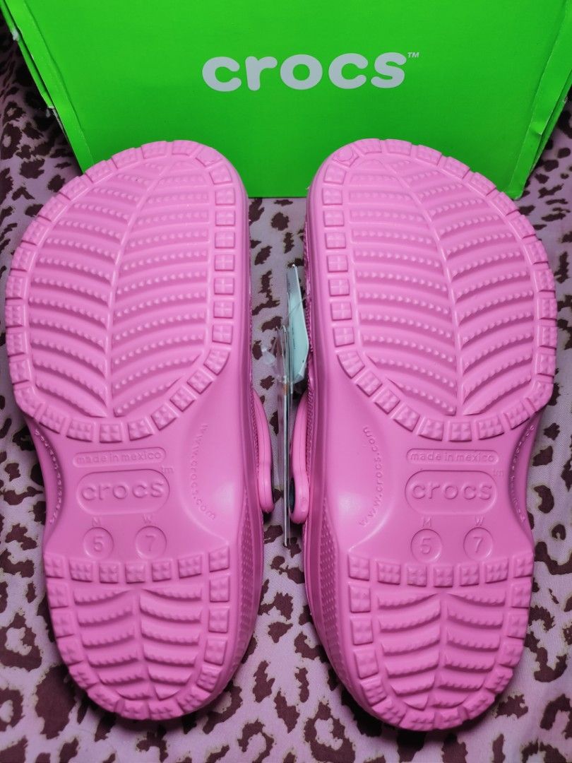 Original Classic Crocs Taffy Pink size 7, Women's Fashion, Footwear ...