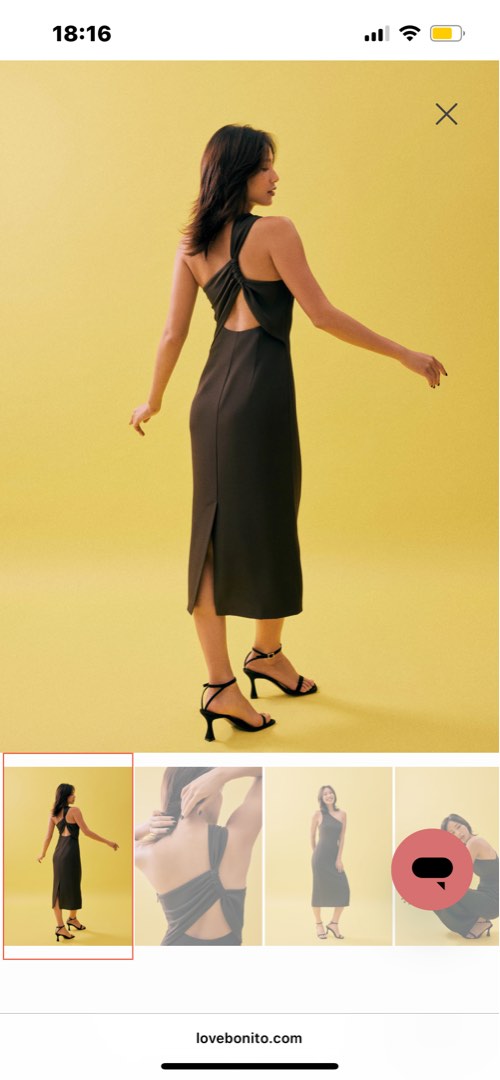 Love Bonito Padded Black Toga Dress Womens Fashion Dresses And Sets Dresses On Carousell