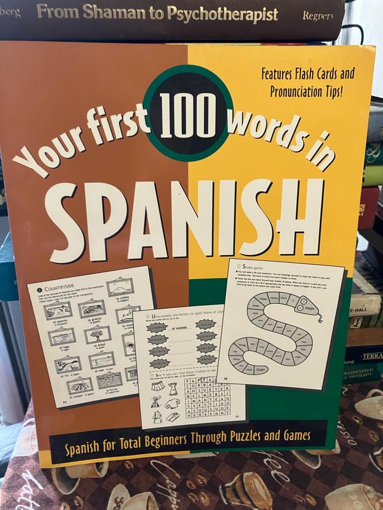 PAPERBACK Your First 100 Words in Spanish Total Beginners With Flash ...