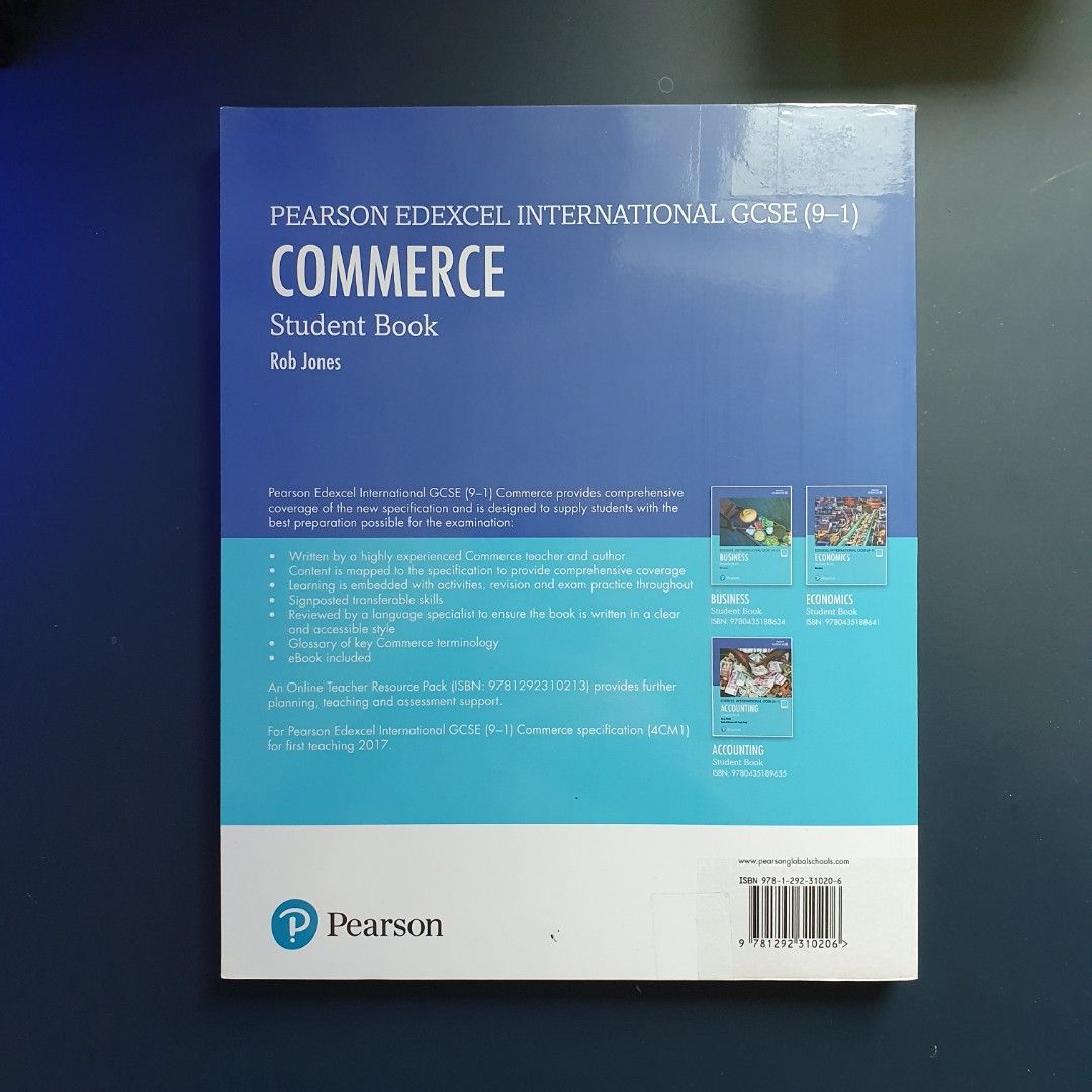 Pearson Edexcel International GCSE (9-1) Commerce Student Book (Edexcel ...