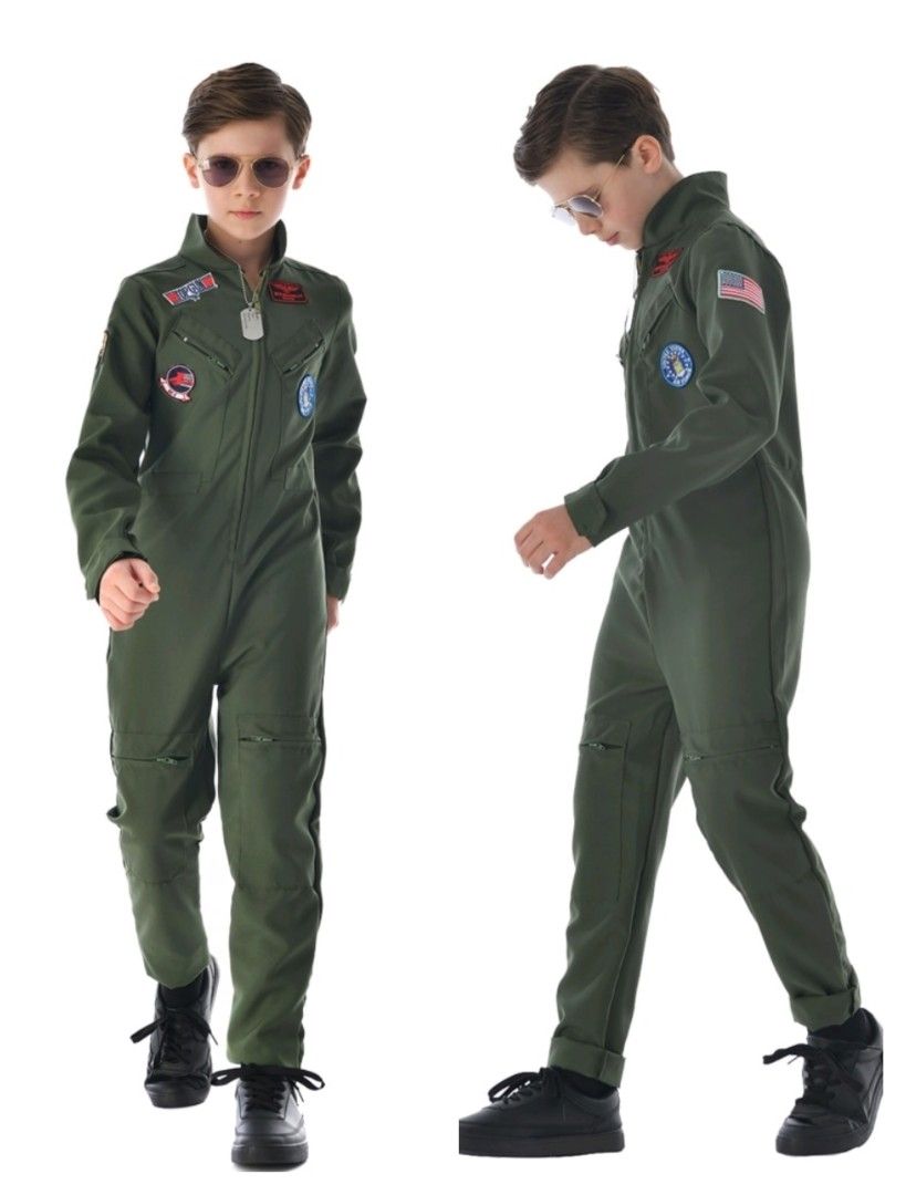 Pilot Costume for kids | Aircraft Costume | Flight Suit Jumpsuit, Men's ...