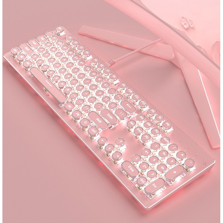 Pink Mechanical Punk Keyboard, Computers & Tech, Parts & Accessories ...