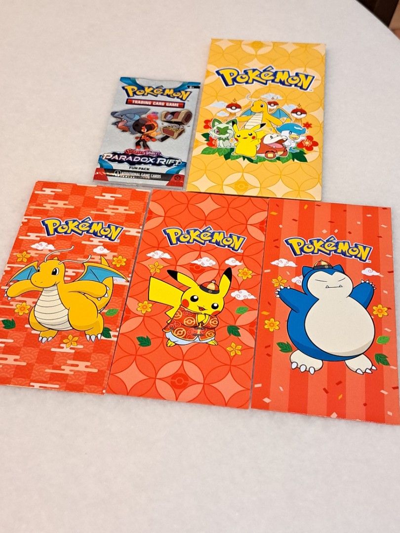 Pokemon FamilyMart Red Packet Angpow 2024, Hobbies & Toys, Toys & Games ...