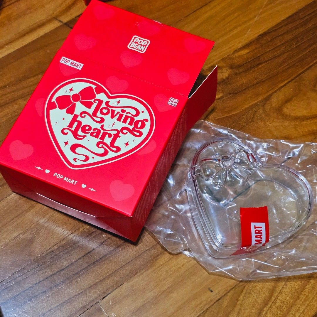 POP BEAN Loving Heart Clear Box (Click for more), Furniture & Home ...