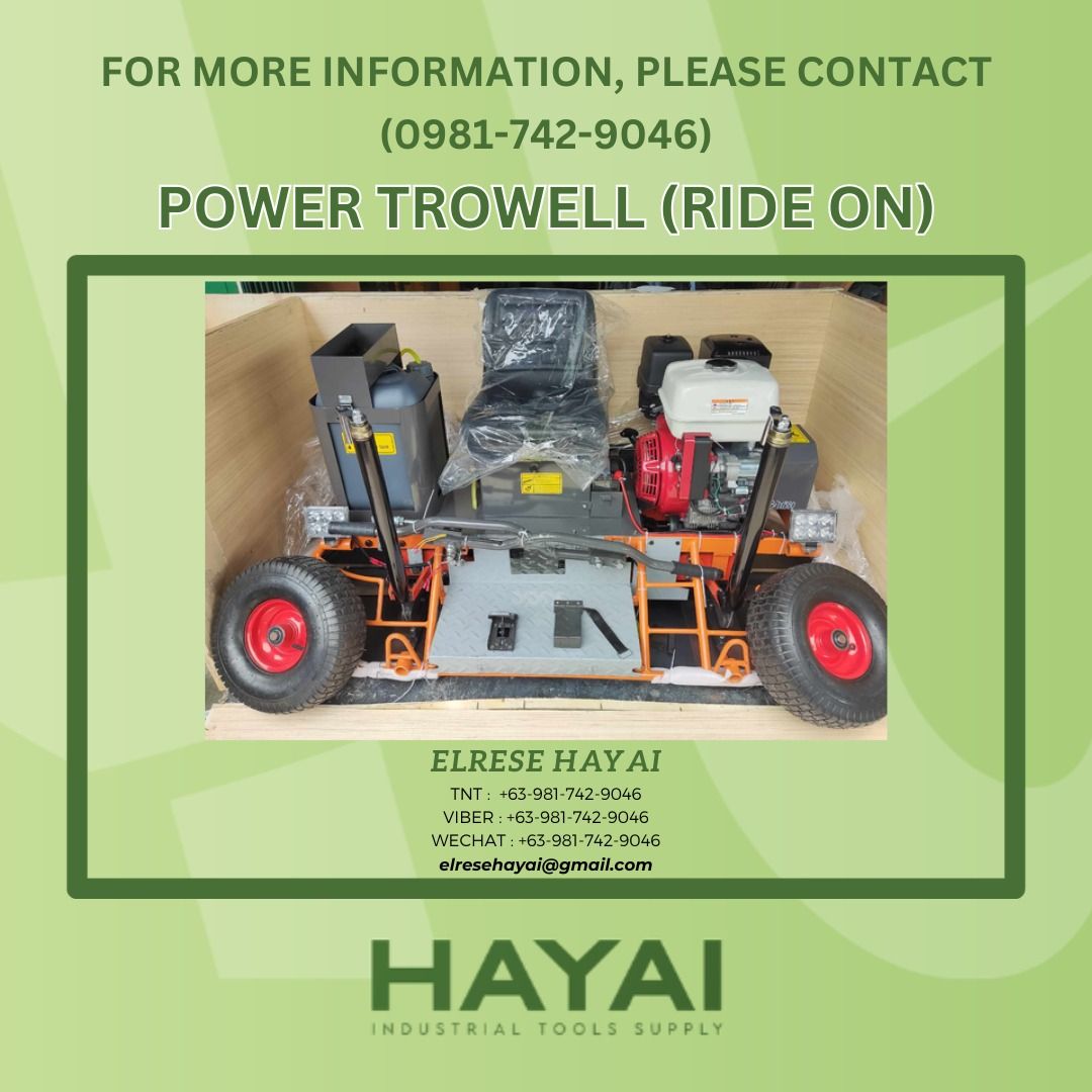 POWER TROWELL (RIDE ON), Commercial & Industrial, Construction Tools ...