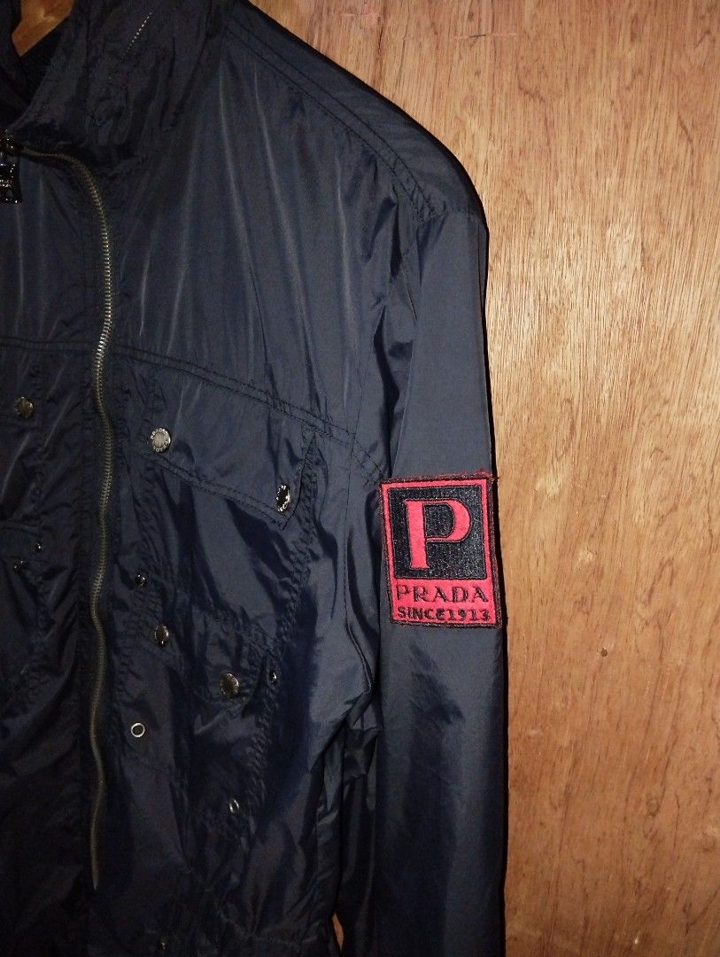 Prada Patch Multipocket Nylon Jacket, Luxury, Apparel on Carousell