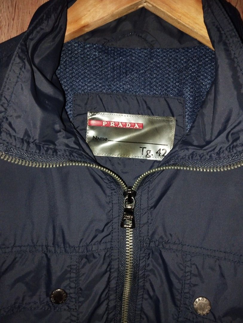 Prada Patch Multipocket Nylon Jacket, Luxury, Apparel on Carousell