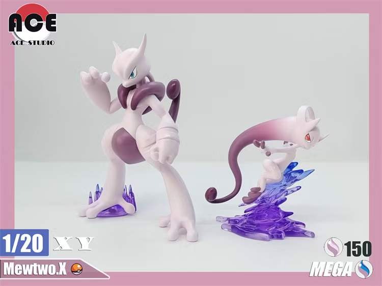 【PRE-ORDER】Ace Studio - Pokemon - Mega Mewtwo X & Mega Mewtwo Y Resin ...