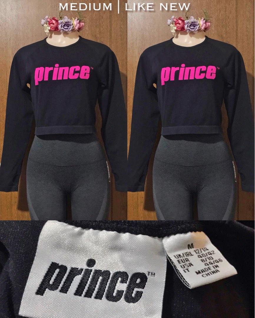 PRINCE SEAMLESS ACTIVE CROPPED TOP, Women's Fashion, Activewear on ...