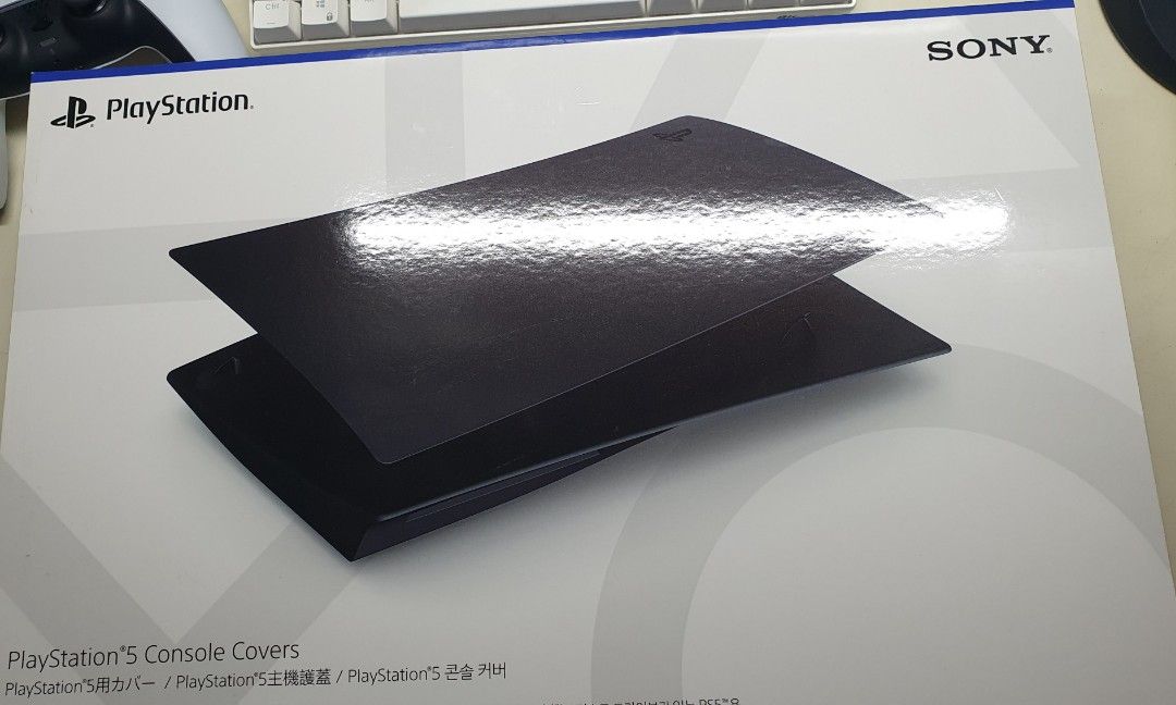 PS5 Black Cover Plates Disc Version, Video Gaming, Gaming Accessories ...