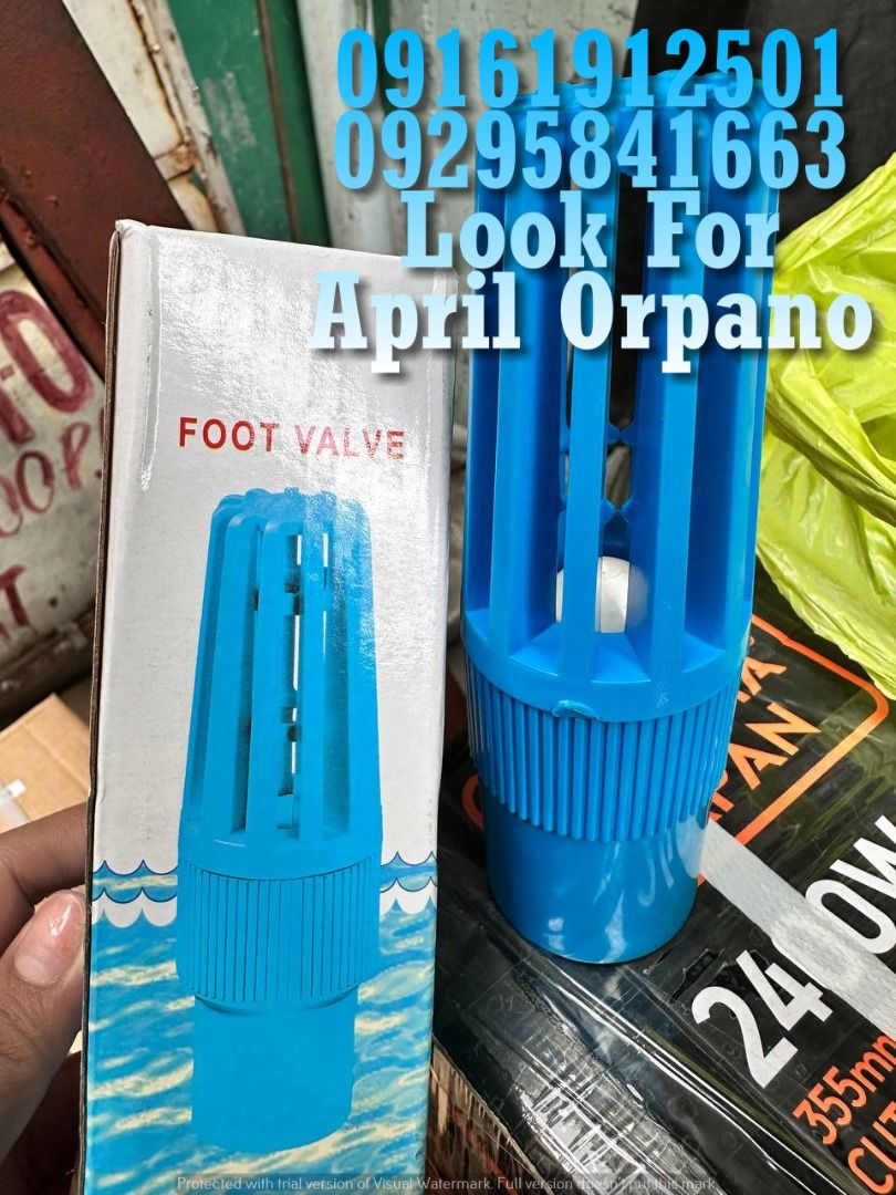 PVC Blue Foot Valve, Commercial & Industrial, Construction Tools ...