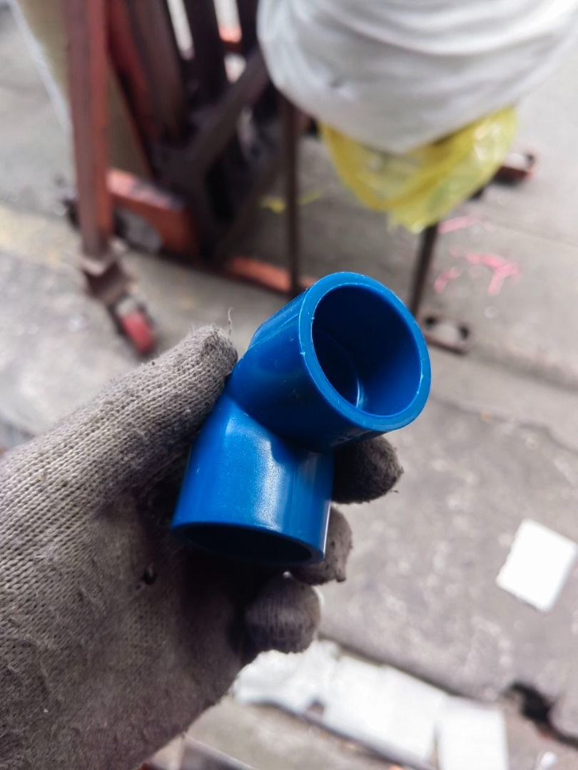 :PVC pipe elbow blue, Commercial & Industrial, Construction Tools ...