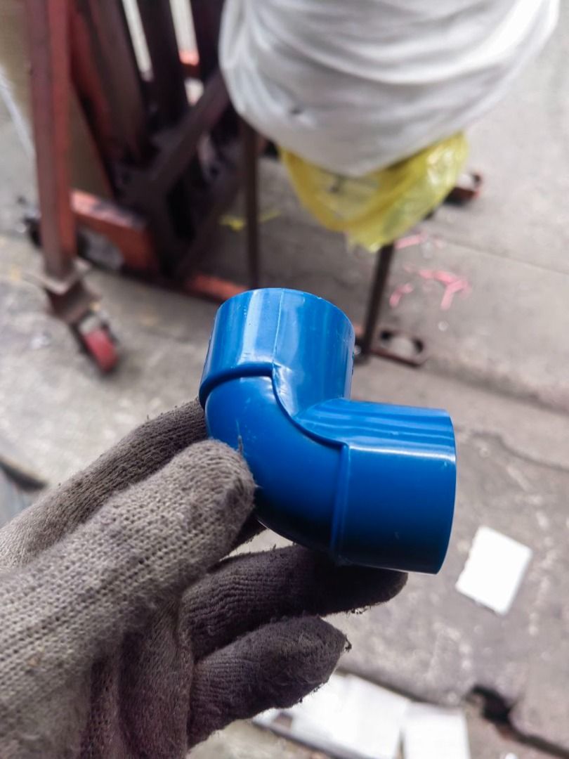 :PVC pipe elbow blue, Commercial & Industrial, Construction Tools ...