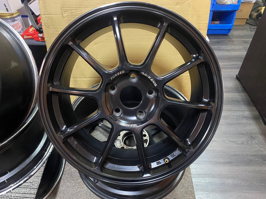 Rays Volk Racing 17inch Rims, Car Accessories, Tyres & Rims on Carousell