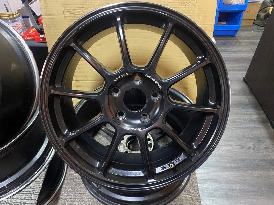 Rays Volk Racing 17inch Rims, Car Accessories, Tyres & Rims on Carousell