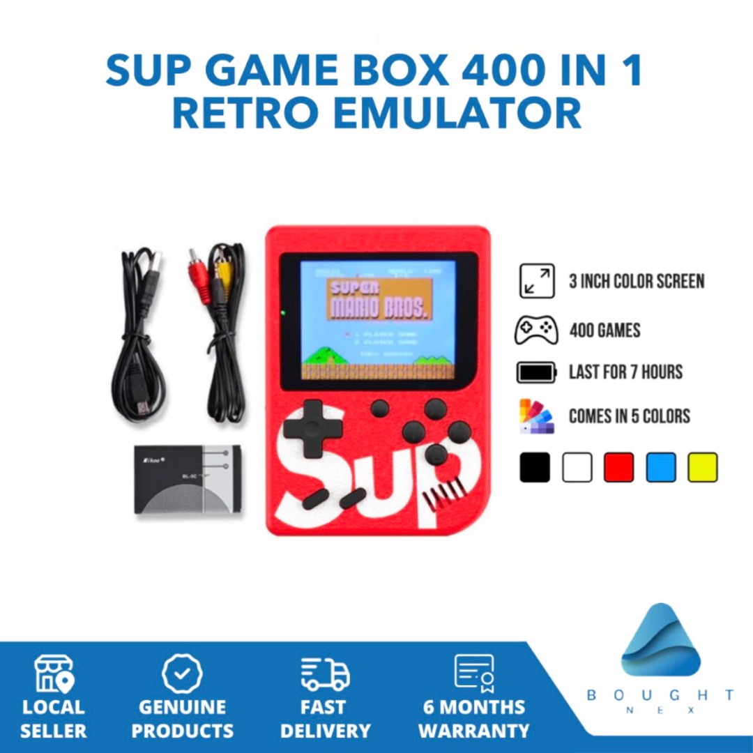 Retro Game Console | 400 in 1 Game Box Console | Nostalgia Products ...