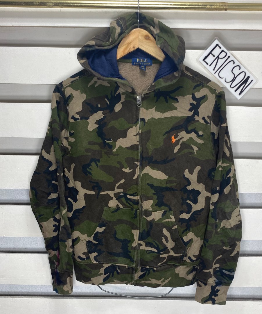 RL Polo camou, Men's Fashion, Tops & Sets, Hoodies on Carousell