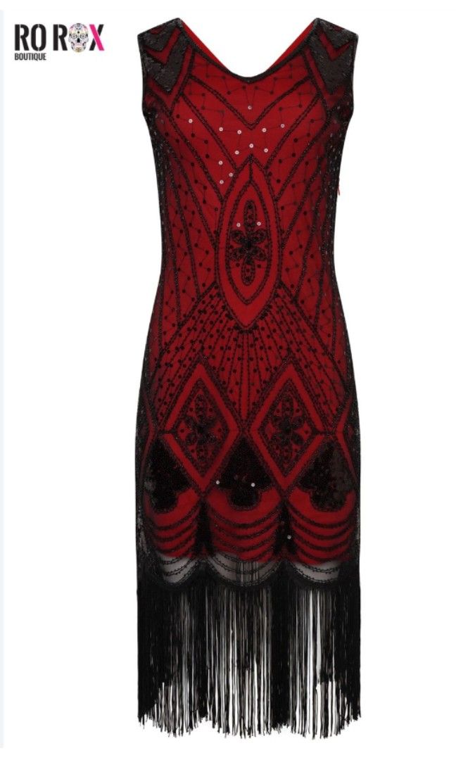 Ro rox flapper dress great gatsby attire, Women's Fashion, Dresses & Sets, Dresses on Carousell