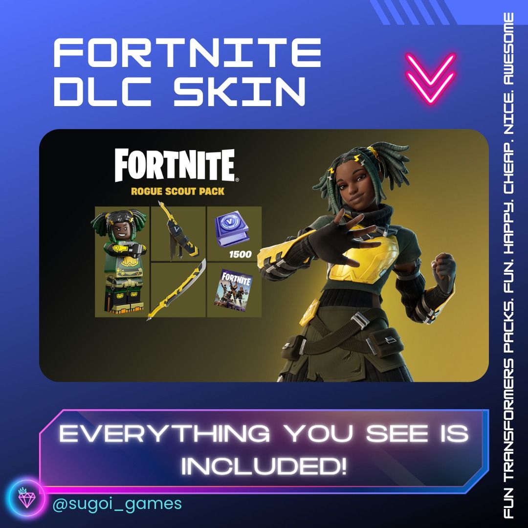 Rogue Scout Pack | Fortnite DLC/Add-on | Login Required |, Video Gaming ...
