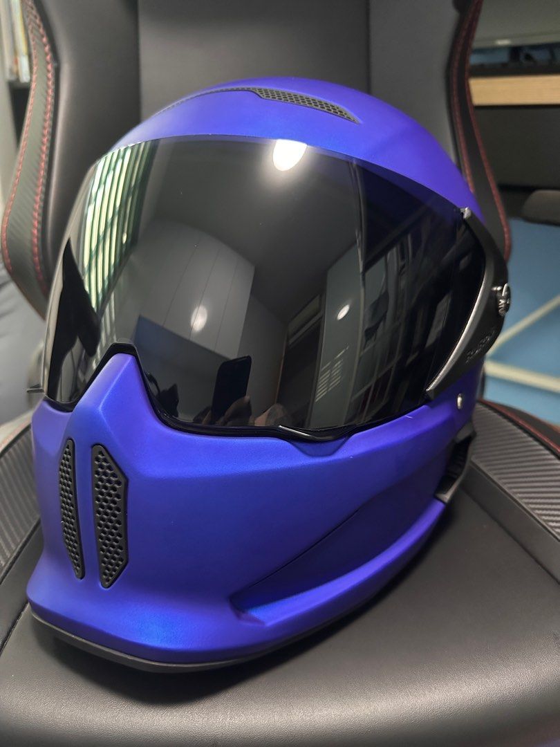 Ruroc Atlas Ultramarine Helmet, Motorcycles, Motorcycle Apparel on ...