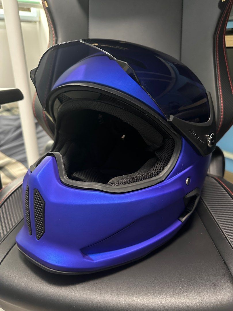 Ruroc Atlas Ultramarine Helmet, Motorcycles, Motorcycle Apparel on ...