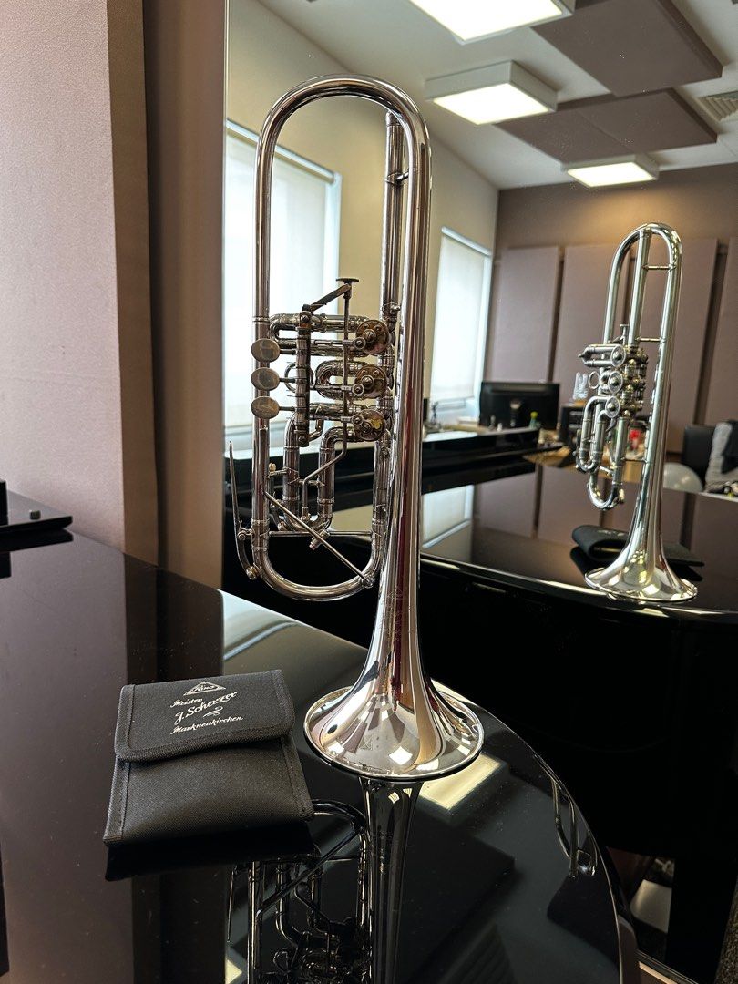 Scherzer Professional B flat German Trumpet, Hobbies & Toys, Music ...