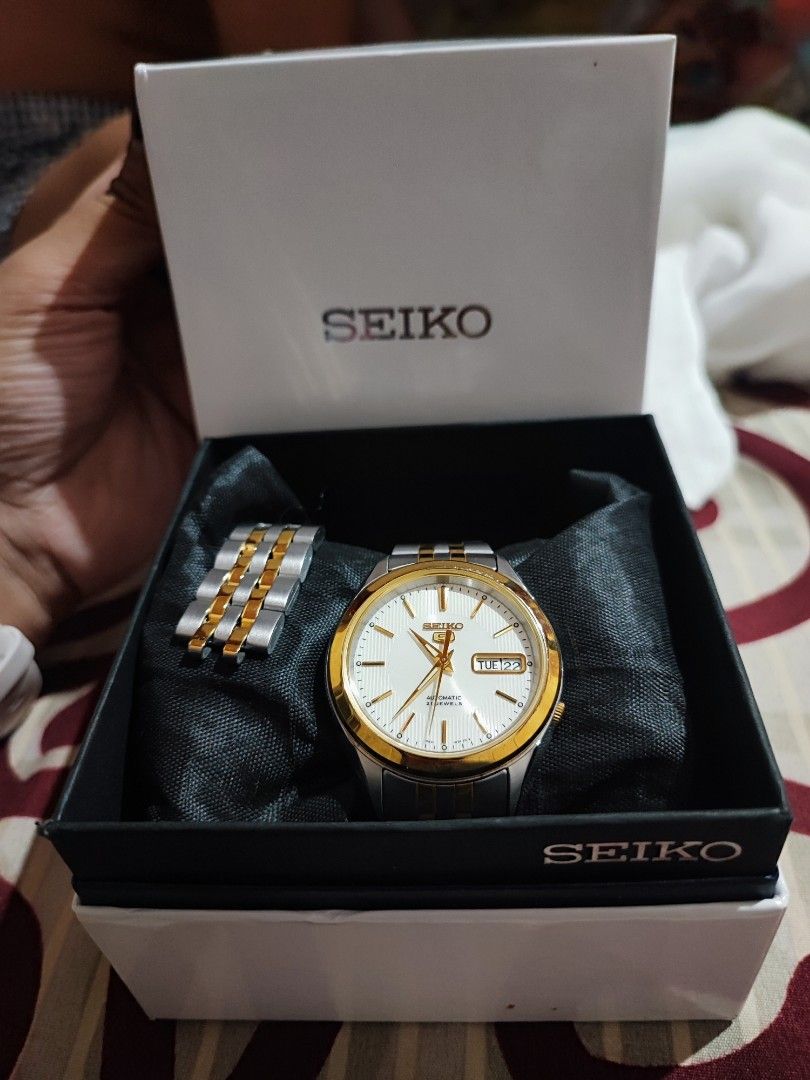 SEIKO 5 AUTOMATIC TWO TONE, Men's Fashion, Watches & Accessories ...