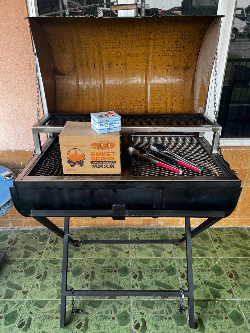 SET BBQ TONG DRUM SMOKE, TV & Home Appliances, Kitchen Appliances, BBQ, Grills & Hotpots on ...