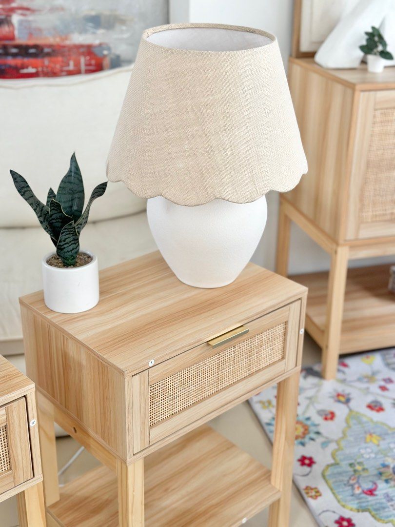 Set of 2 Fraser Rattan Bedside Table, Furniture & Home Living ...