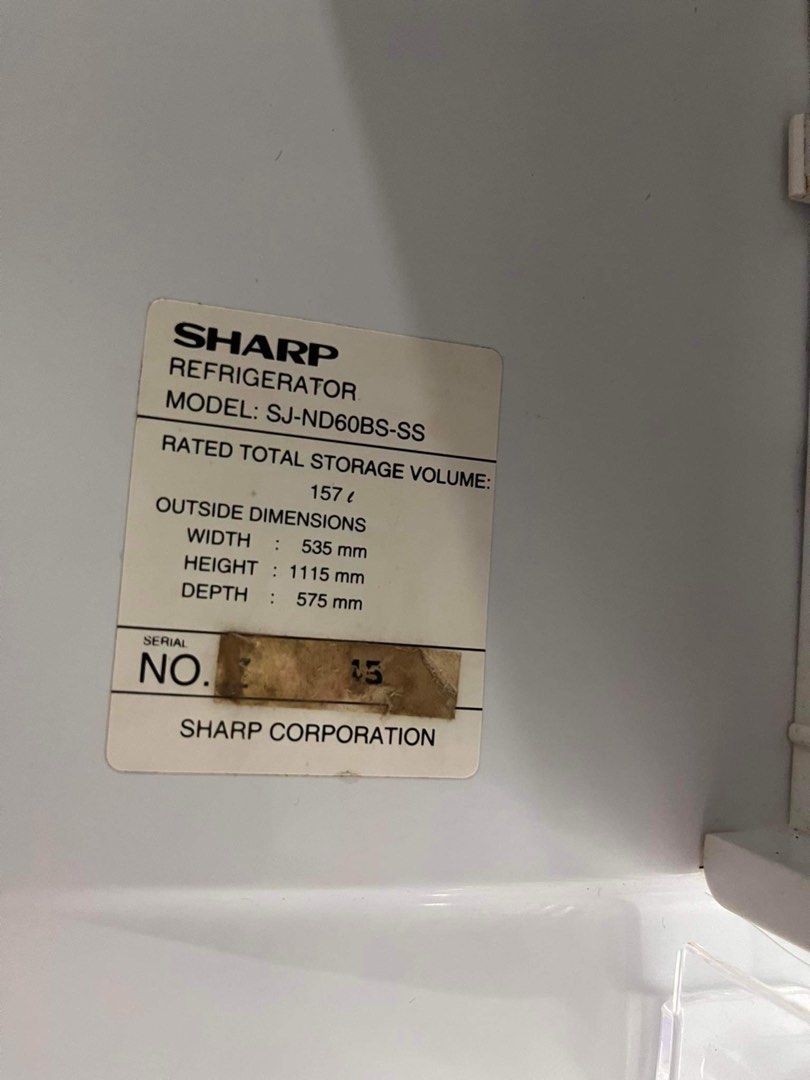 Sharp Refrigerator, TV & Home Appliances, Kitchen Appliances ...