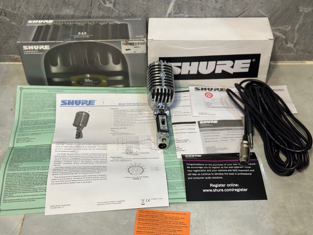 SHURE Classic Legend 55SH Series2 Complete set with Box Original ...
