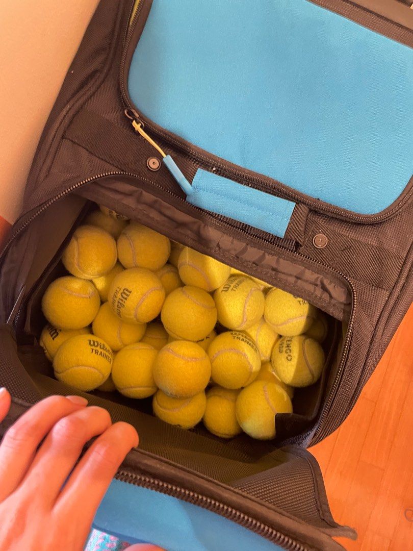 Slinger tennis ball machine Slinggerbag, Sports Equipment, Sports ...