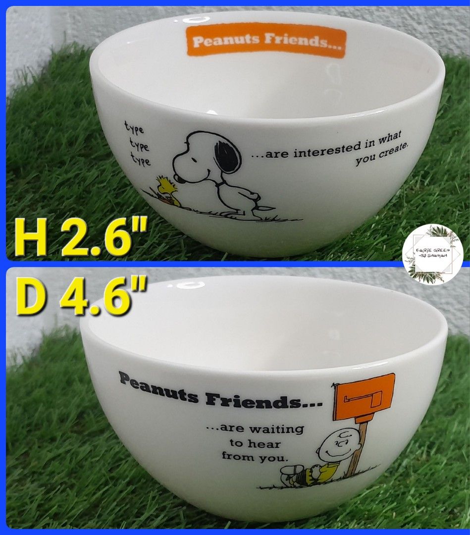 SNOOPY~ YAMAKA Snoopy Peanuts Friends Tableware 3 Pcs Set with box JP ...