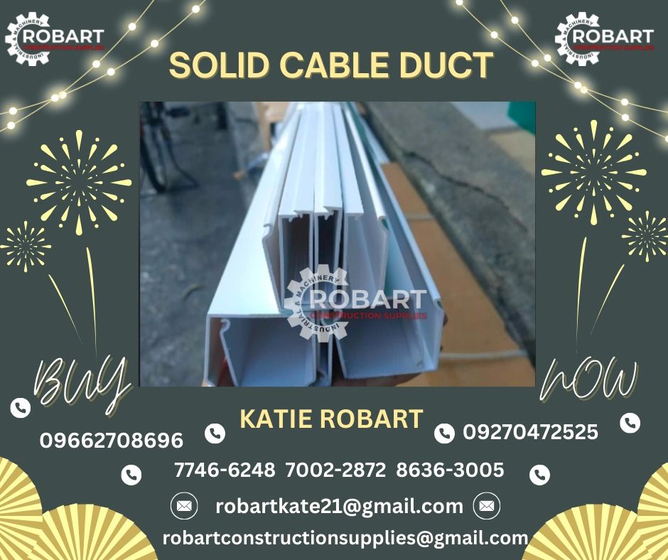 SOLID CABLE DUCT, Commercial & Industrial, Construction Tools ...