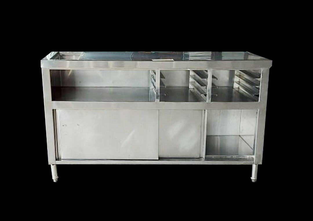 SS Sauce Counter c/w Sliding Door , Furniture & Home Living ...
