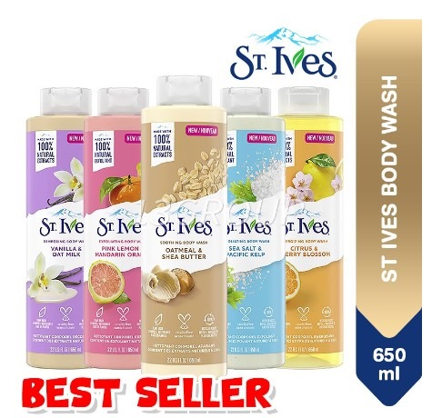 St Ives Body Wash Shower Gel Soap, 650ml [Min], Beauty & Personal Care ...