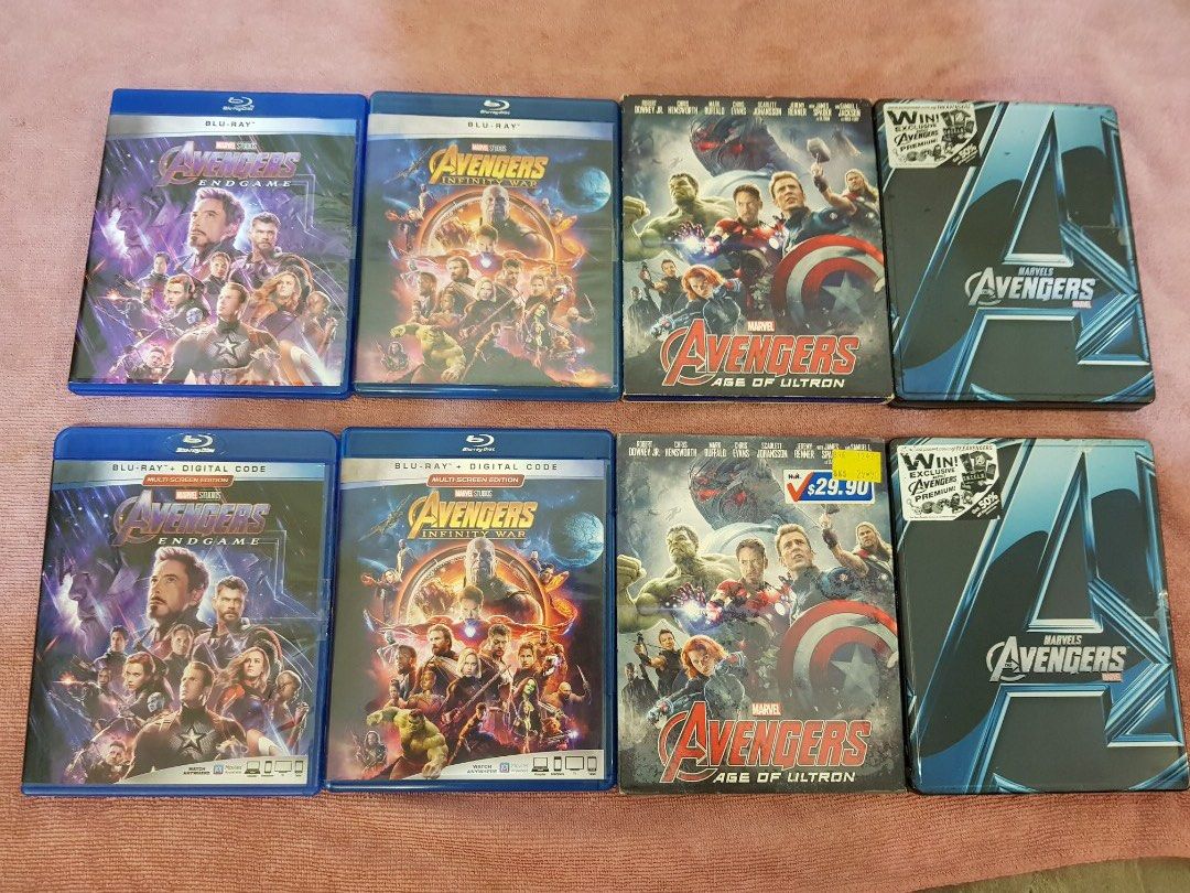 Steelbook Marvels Avengers Complete Collection Endgame, Infinity War ...
