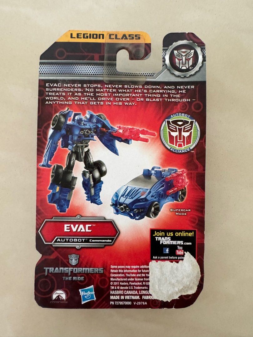 Transformers Singapore Universal Studios Evac, Hobbies & Toys, Toys ...