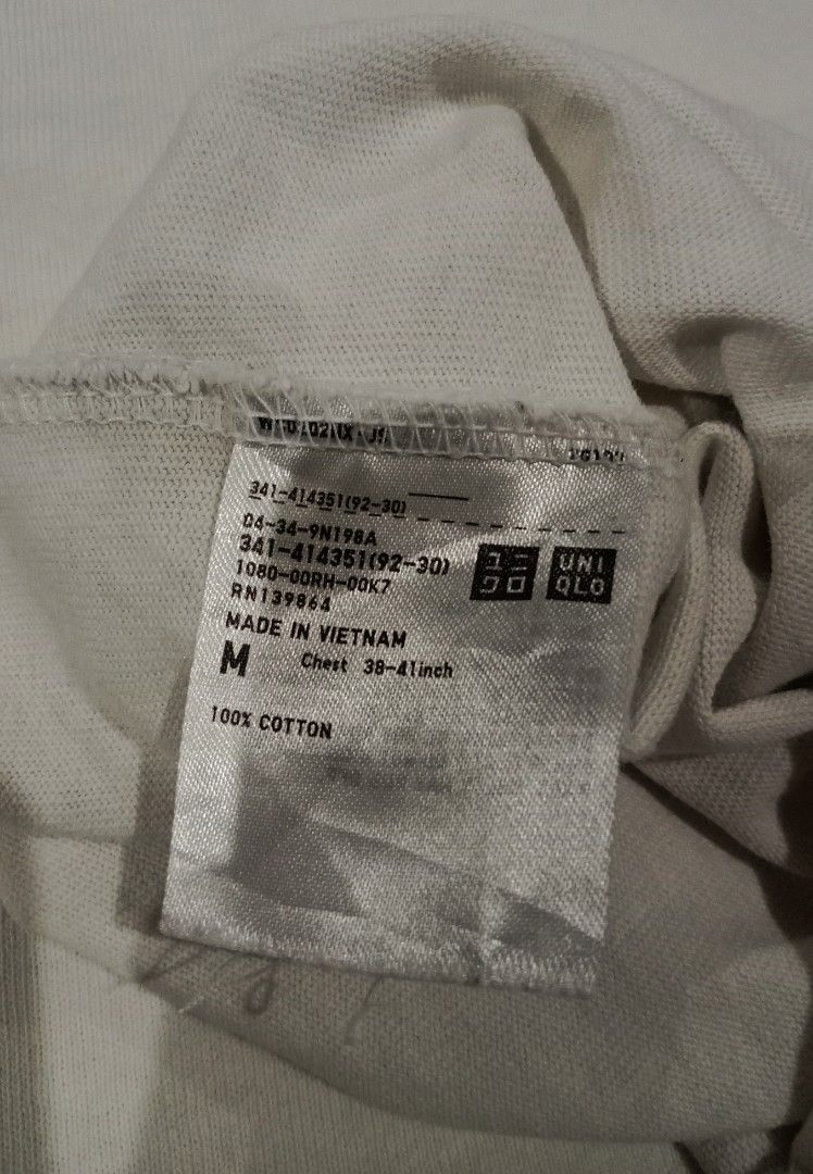 UNIQLO PLAIN WHITE TEE, Men's Fashion, Tops & Sets, Tshirts & Polo ...