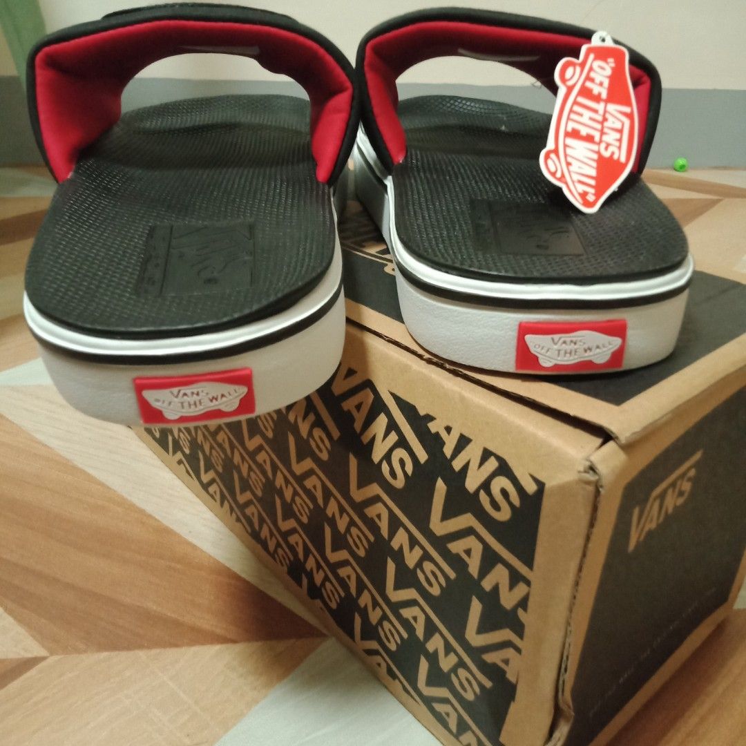 vans checkerboard slides, Men's Fashion, Footwear, Slippers & Slides on ...
