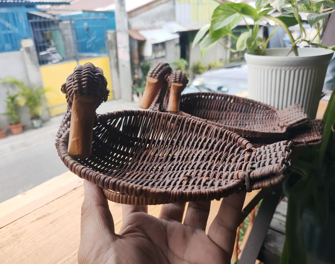 Vintage Rattan Nesting Ducks Basket, Furniture & Home Living, Home ...